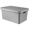 Storage box with lid 45L Infinity light grey CURVER