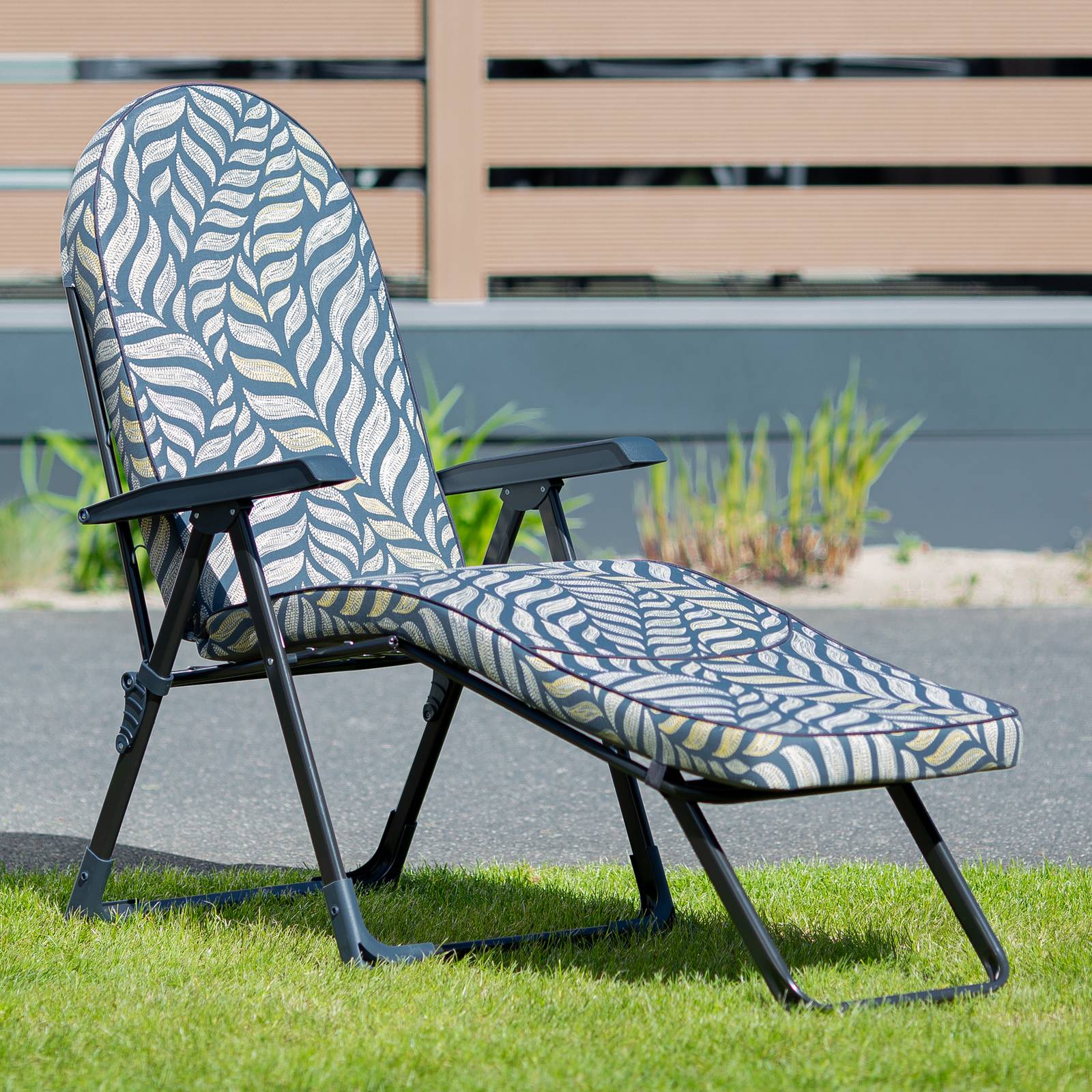 Leżak ogrodowy z podnóżkiem Modena Oval G050-06IB PATIO