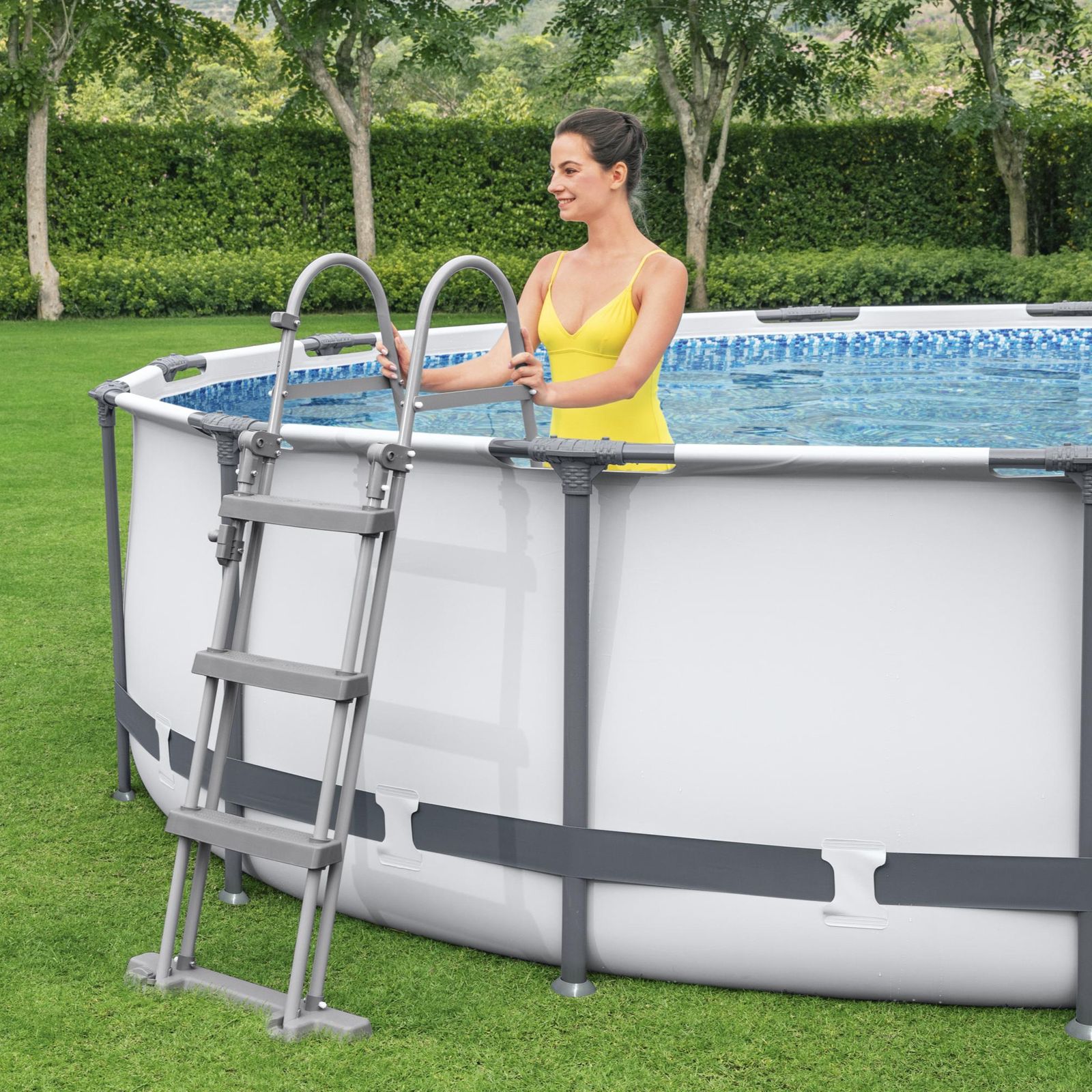 Basen rozporowy ze stelażem Steel Pro 366 x 100 cm 9150 l 4w1 BESTWAY Basen rozporowy ze stelażem Steel Pro 366 x 100 cm 9150 l 4w1 BESTWAY
