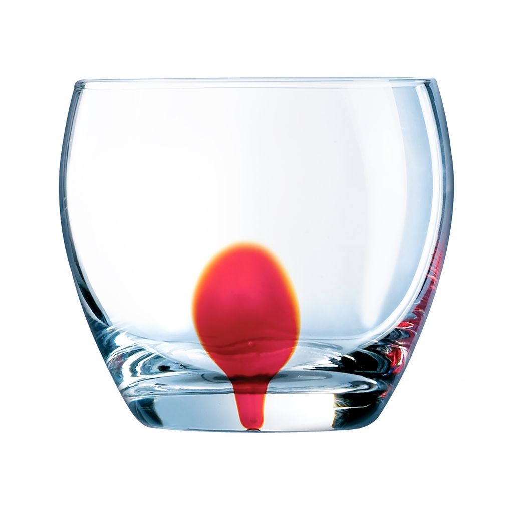 Set de 4 vasos Drip Red 35 cl LUMINARC