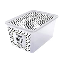 Aufbewahrungsbox mit Deckel X Box Deco Zickzacke 15 L BRANQ