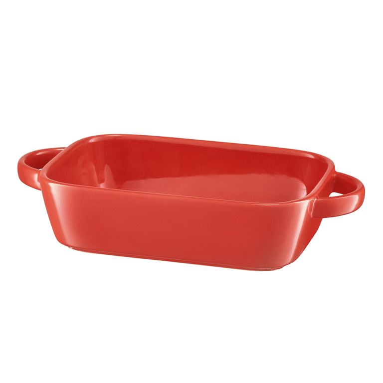 Servierschale aus Keramik Fiesta rot 23 x 13 x 5 cm AMBITION