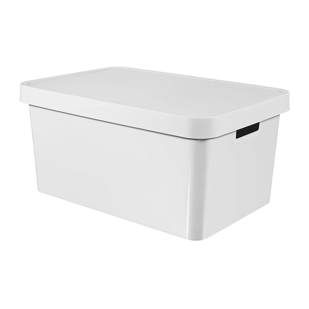 Storage box with lid 30L Infinity white CURVER
