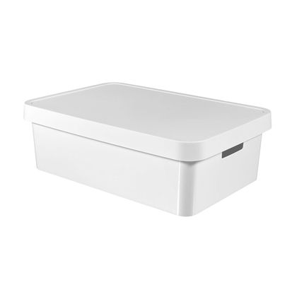 Storage box with lid 30L Infinity white CURVER