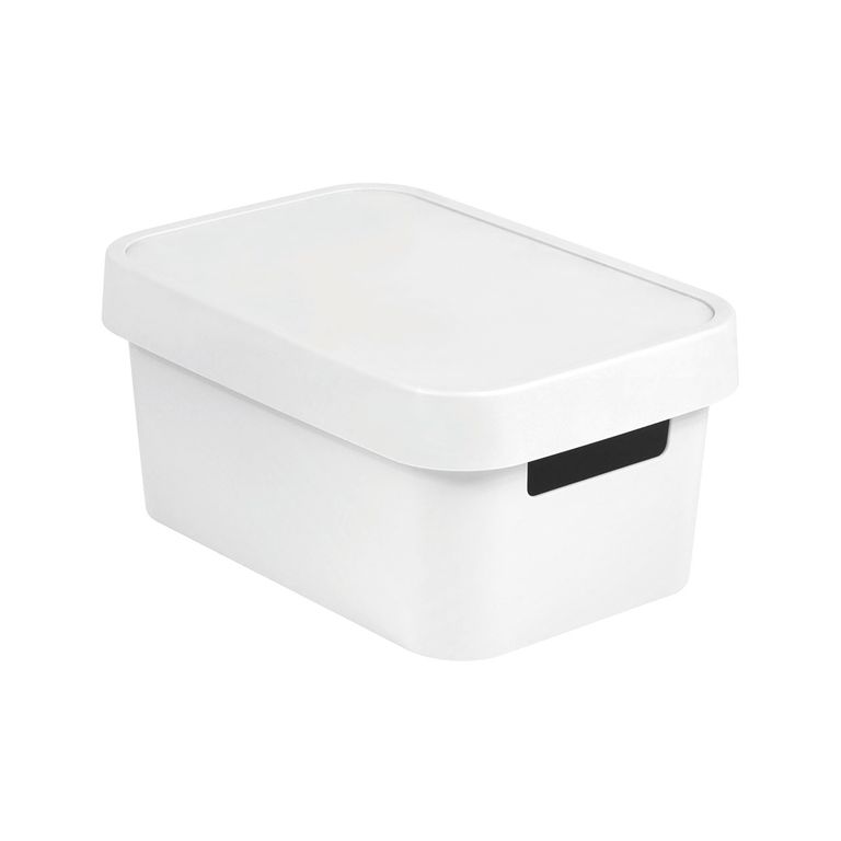 Storage box with lid 45L Infinity light grey CURVER